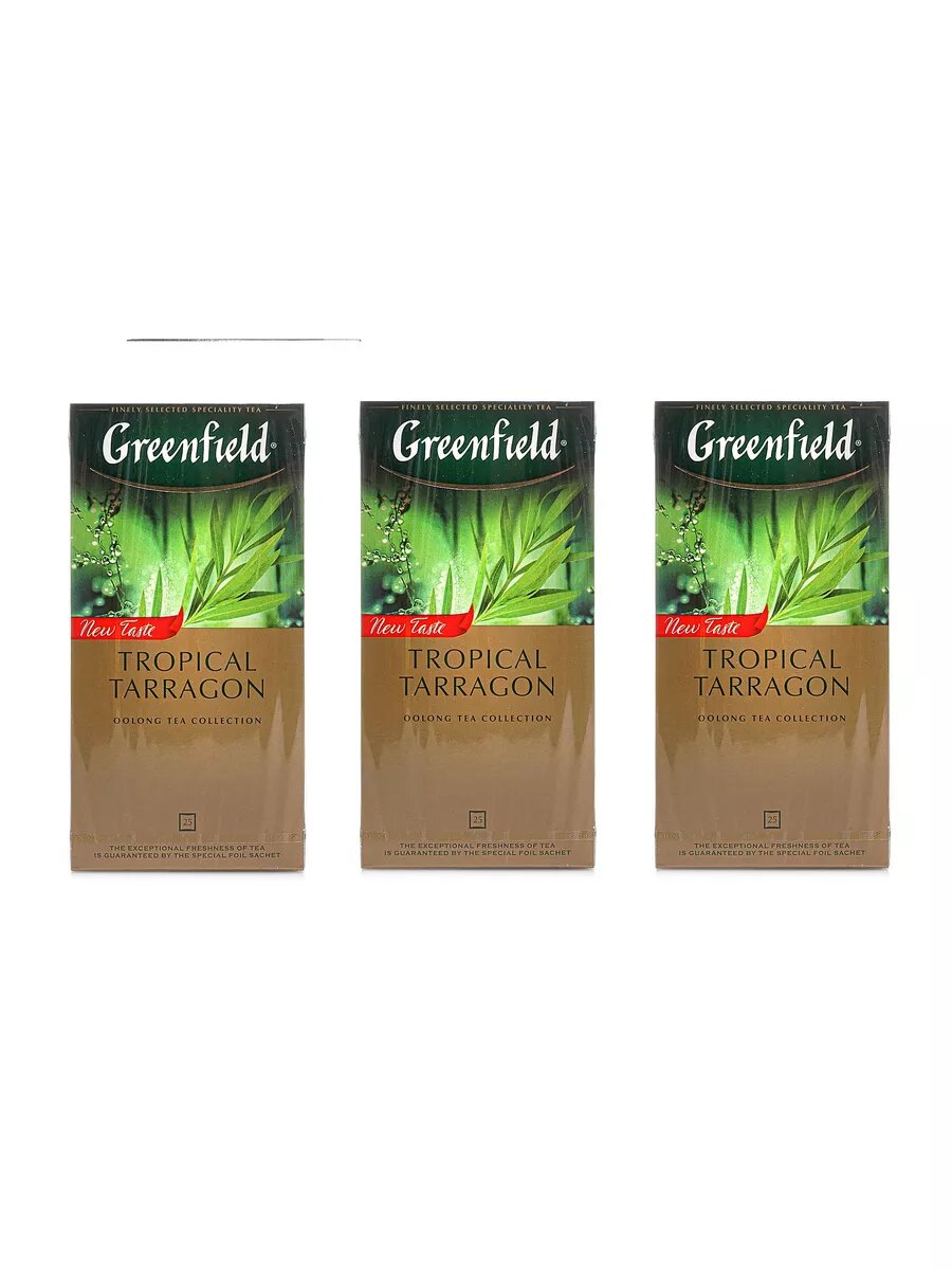 Чай Гринфилд Tropical Tarragon, в пакетиках 3уп по 25шт