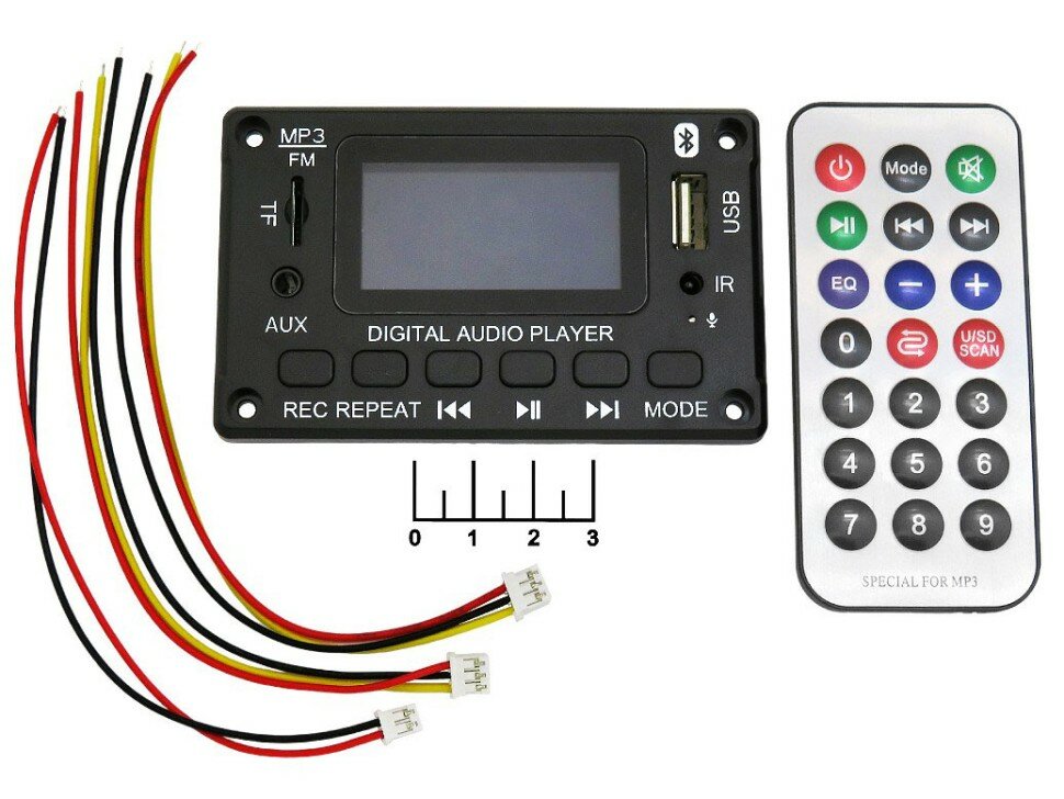 Радиоконструктор многофункциональный USB-MP3 плеер W NORMAL REMOTE 5-9V