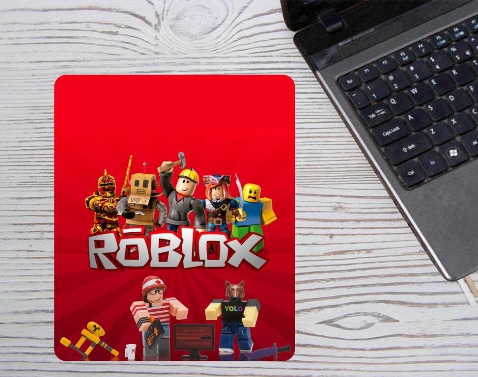 Коврик для мышки игровой 36 на 29 см GOODbrelok Роблокс, Roblox для мышки №5