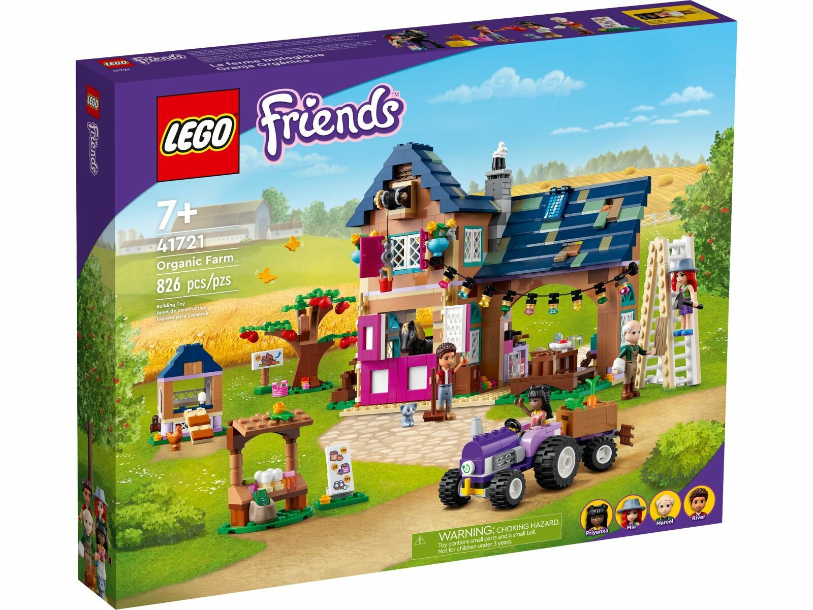 Конструктор LEGO 41721 "Друзья. Органическая ферма", 826 деталей, от 7 лет