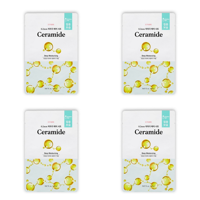 Тканевая маска для лица Etude с керамидами, 20 мл, 4 шт