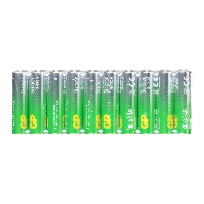Батарейка алкалиновая GP Super Alkaline G-Tech, AA, LR6-30BOX, 1.5 В, набор, 30 шт.