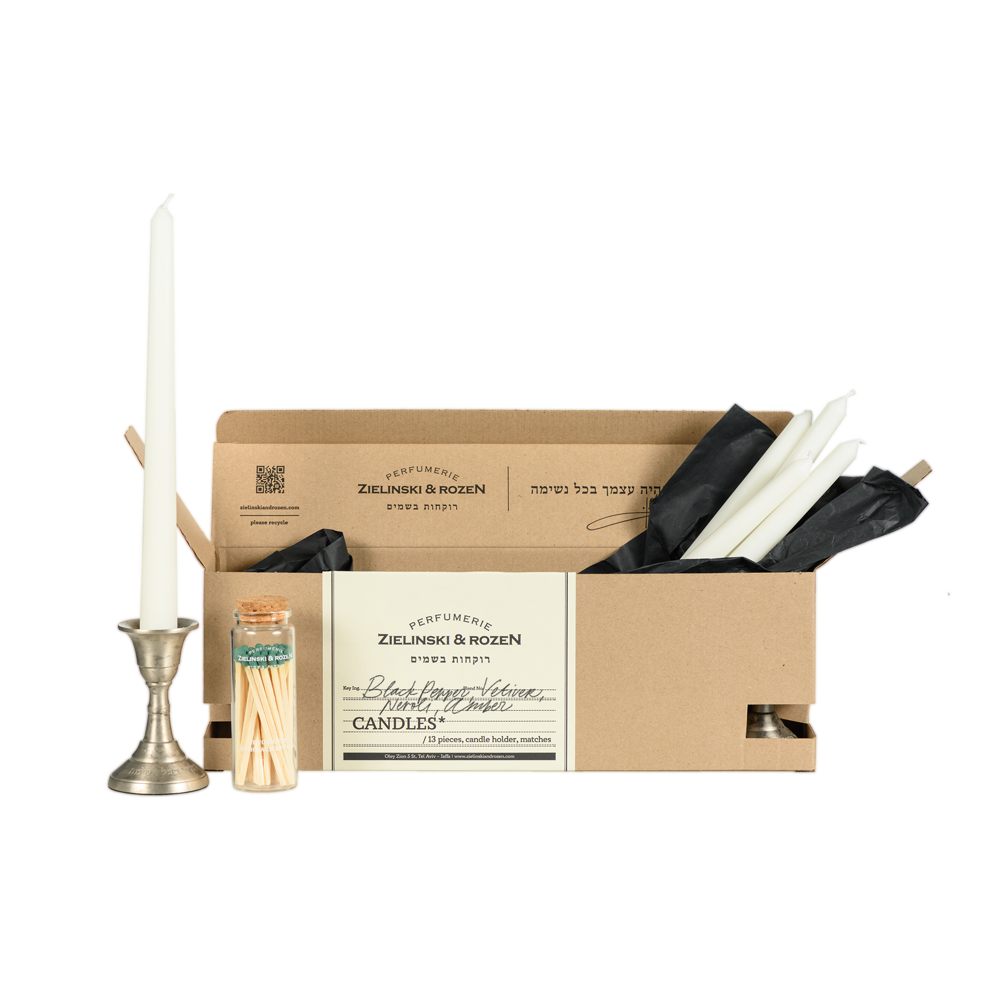 Zielinski & Rozen Набор свечей Черный перец, Амбра, Нероли