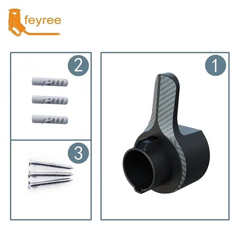 Держатель зарядного устройства feyree type 1 EV, кобура для электромобиля J1772, соединительный кабель для зарядки, дополнительная защита, ведущий Wallbox