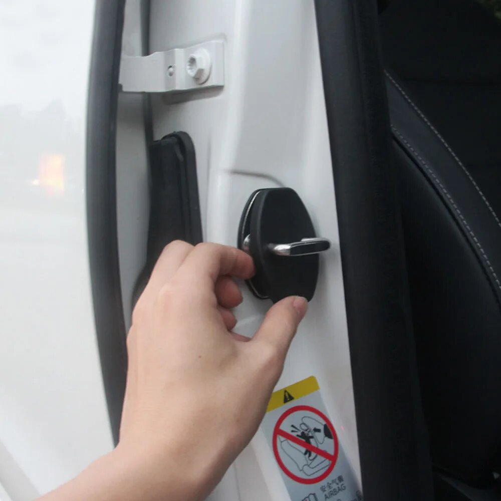 Аксессуары для Volkswagen VW Tiguan Passat Jetta Golf Touran T-roc Polo Arteon, крышка дверного замка, защитный ABS-Стайлинг