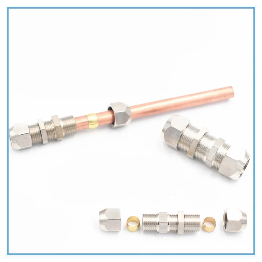 Соединительные детали KT Компрессионные фитинги PM-6/8/10/12 мм 6mm to 6mm