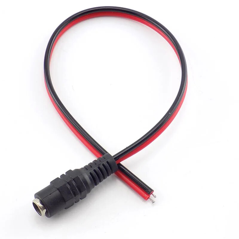 Кабель-адаптер 5.5x2.1 мм постоянного тока 12В 10pcs, RED DC female