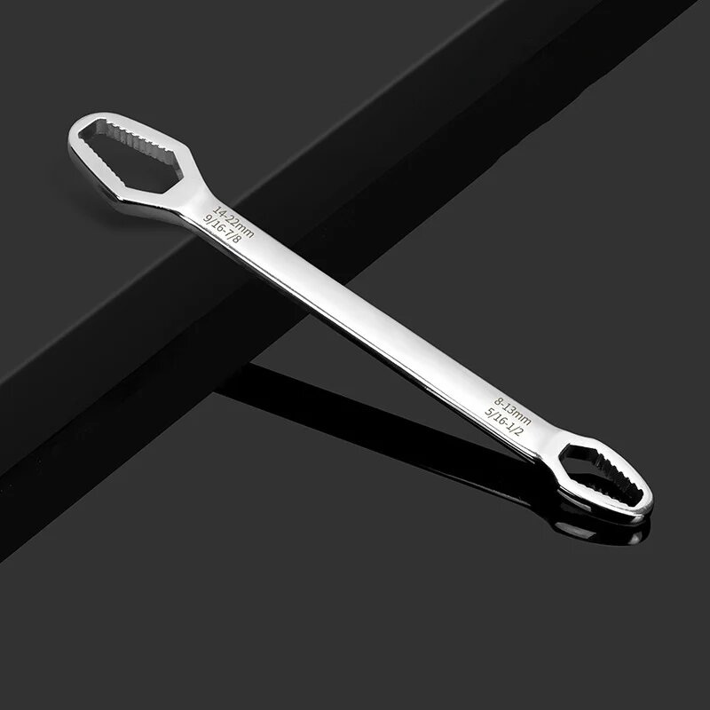 Универсальный гаечный ключ Torx, регулируемый ключ для очков, 8-22 мм, гаечный ключ с Silver 27cm