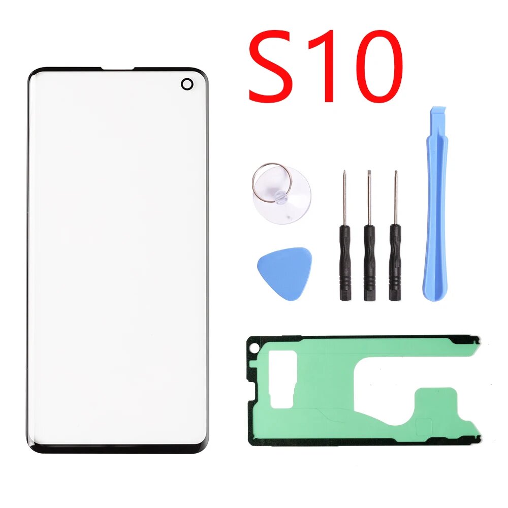 Передний Внешний сенсорный экран для Samsung Galaxy S8 S9 G960 S9 Plus S10 Note 8 9 10 20 Plus, стеклянные линзы, запасные части, 1 шт.