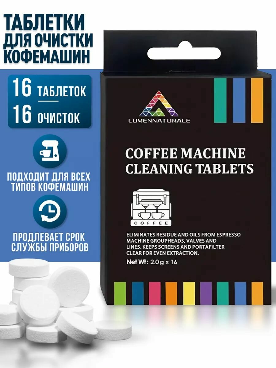 Таблетки для очистки кофемашин Средство для чистки кофемашин