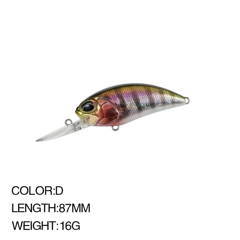 Рыболовная приманка Crankbait 8,7 см 16 г Розовый, D