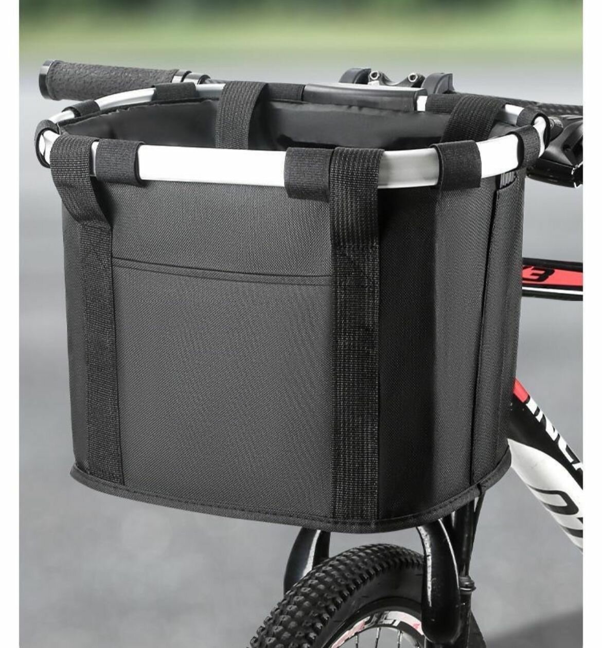 Велосипедная корзина на руль для перевозки питомцев и вещей, прочная вместительная с дополнительными карманами