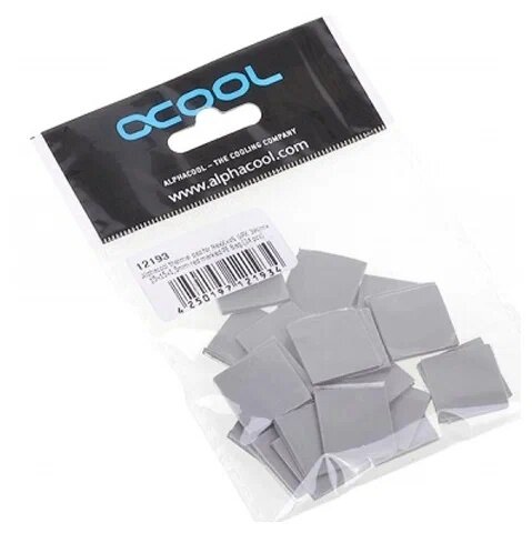 Термопрокладка Alphacool NexXxoS GPX 3W/mk 15x15x1.5 mm red marked PE Bag (24шт.)