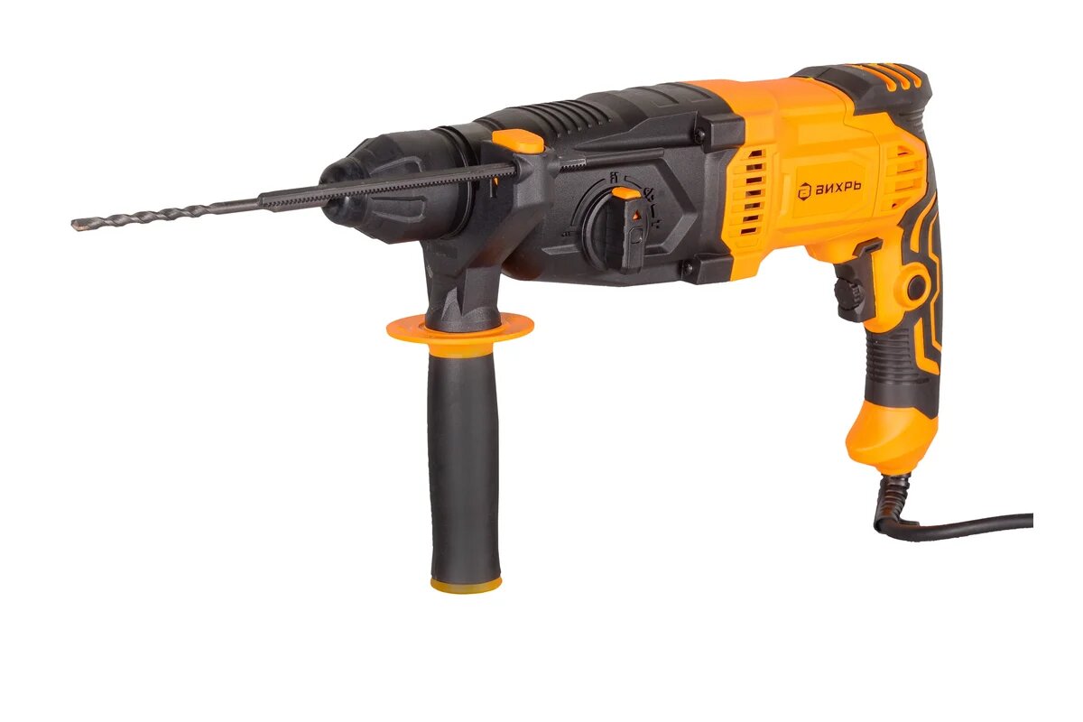 Перфоратор сетевой Вихрь П-1000К, 1000 Вт, 5 Дж, SDS-Plus, 1100 об/мин, 4900 уд/мин, оранжевый