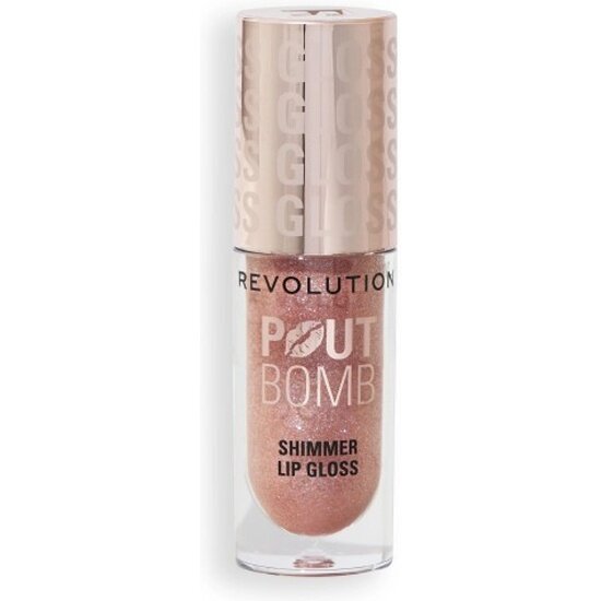 Блеск для губ Revolution Makeup Pout Bomb Plumping Gloss тон Glimmer Nude, 4,5 мл