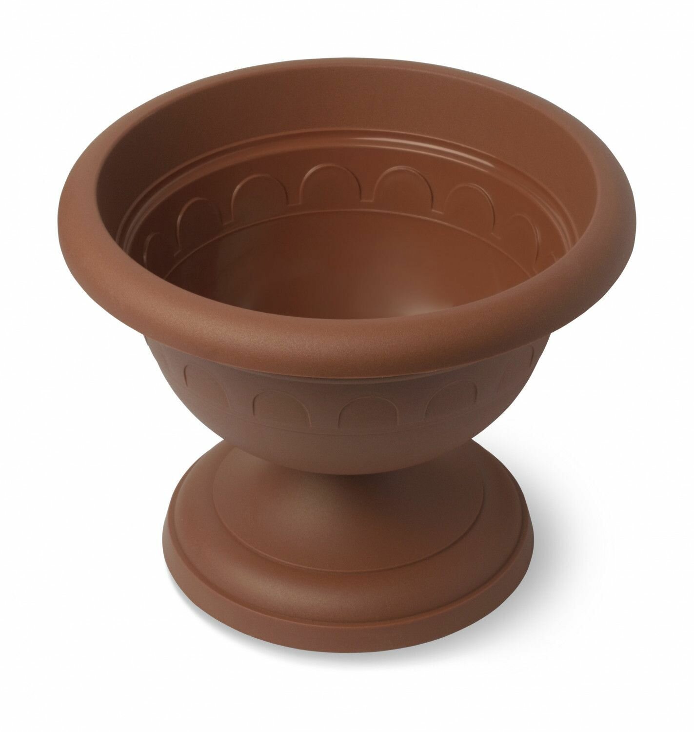 Вазон низкий Колывань 0,6л. Д14см террак