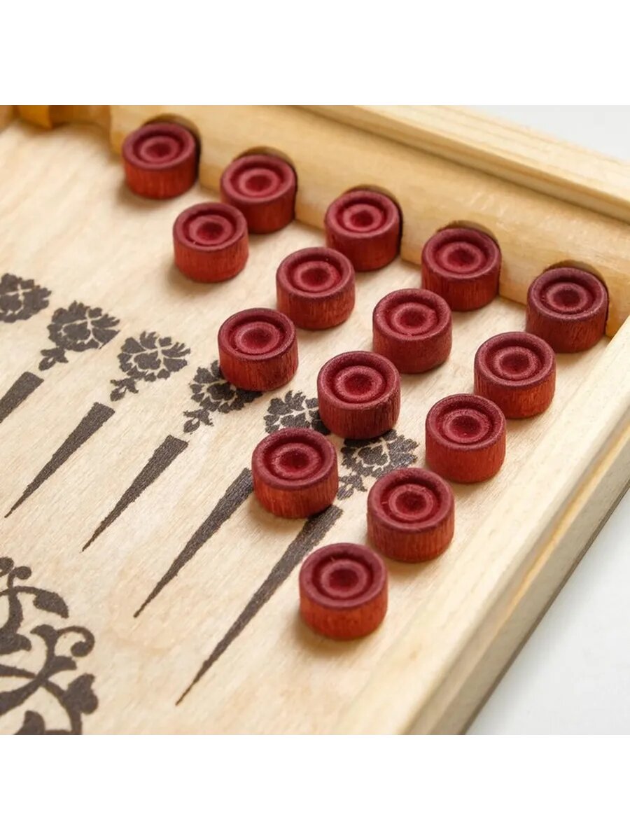 Большие деревянные нарды - классическая настольная игра