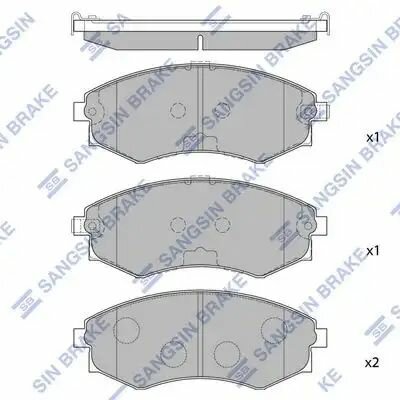 SNS 4813005000 колодки дисковые передние SsangYong Korando 2.0/2.3/2.9/3.2 97>/Musso 93>