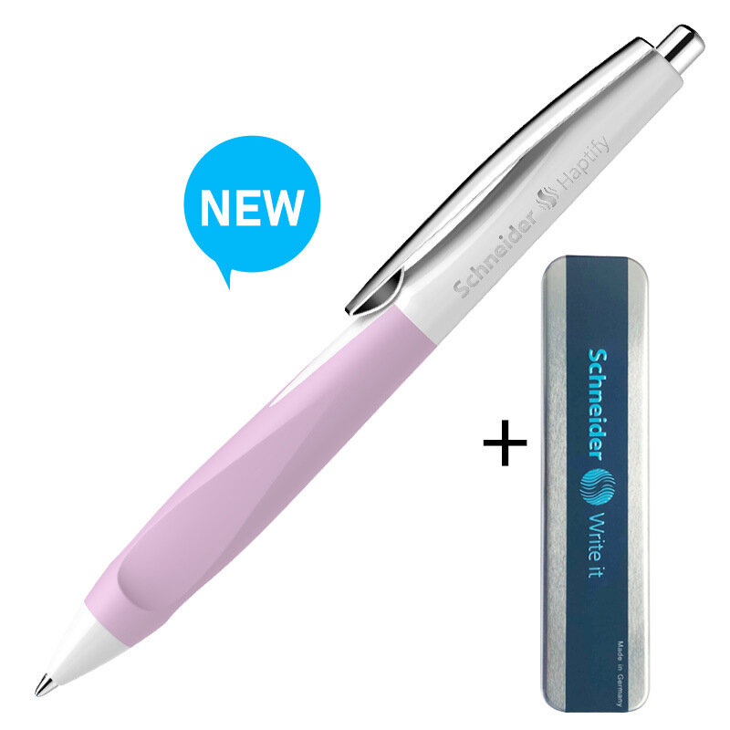 Гелевая ручка Schneider Dolphin Signature Pen, 0.4 мм, белая и сиренево-фиолетовая заправка