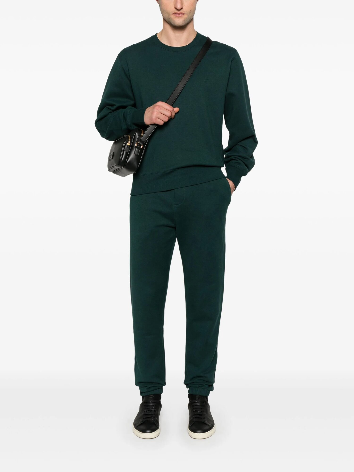 Толстовка Yves Saint Laurent Cassandre, размер 52, , greyish green — фото 1