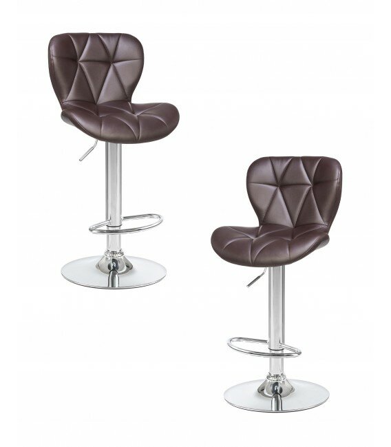 Набор 2 шт Стул барный DOBRIN BARNY, коричневый