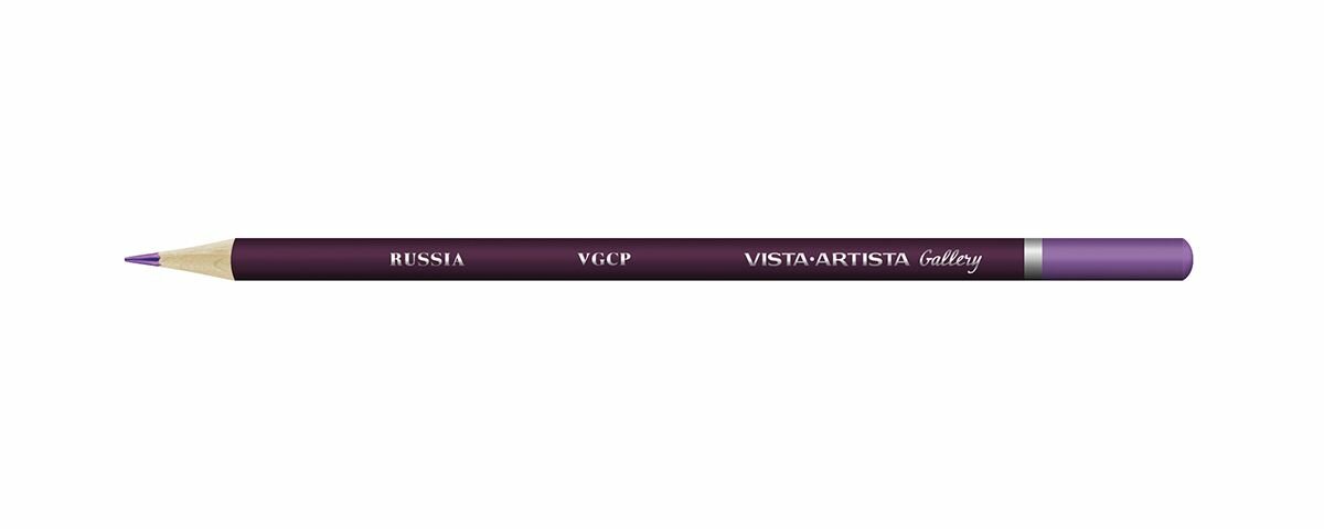 Карандаш 6 штук цветной художественный "VISTA-ARTISTA" "Gallery" VGCP заточенный 419 Кобальтовый фиолетовый (Cobalt violet)