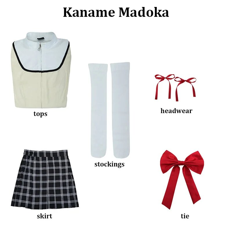 Косплей школьная форма Madoka Magica, S, Kaname Madoka