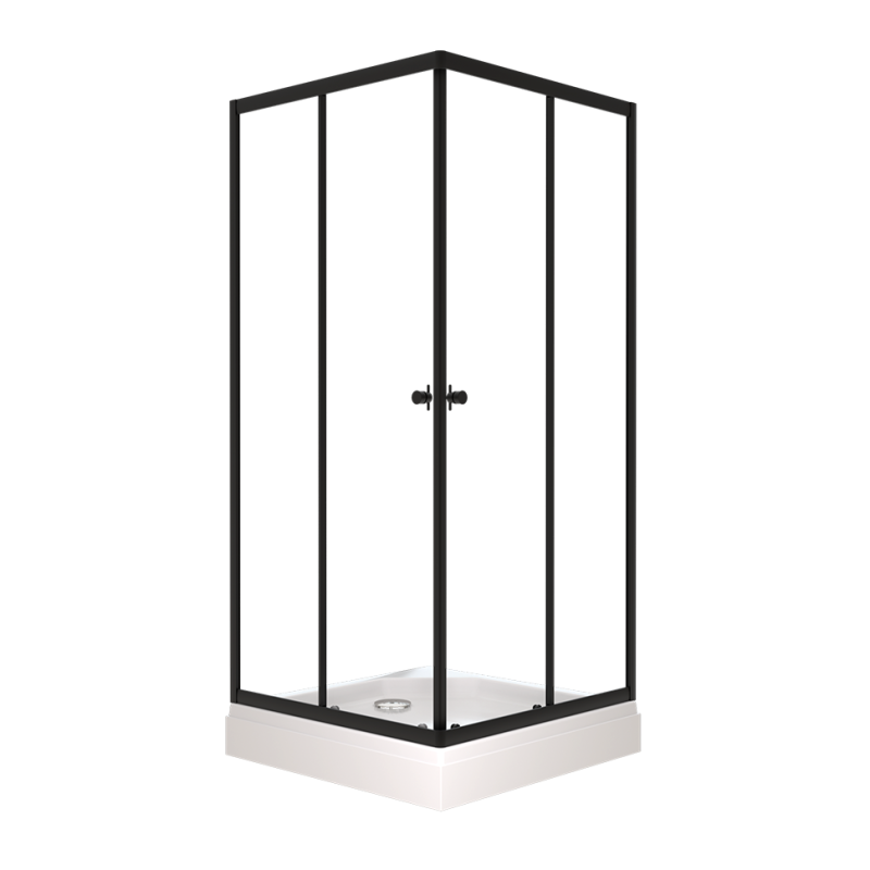 Тритон Душевой уголок "Вента-Блэк" 100х100, квадрат, низ. подд. (2места+сифонD90мм) Тритон Щ0000054463