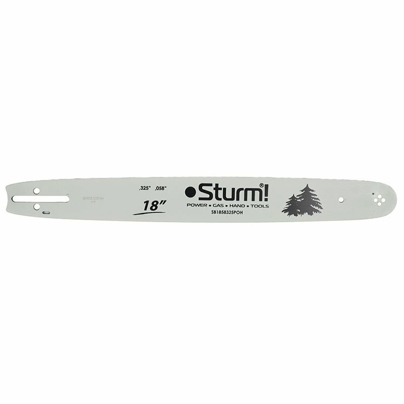 Шина 18" STURM SB1858325POH Длина шины - 18" / 45 см Количество звеньев - 72 Толщина звеньев - 1,5 мм