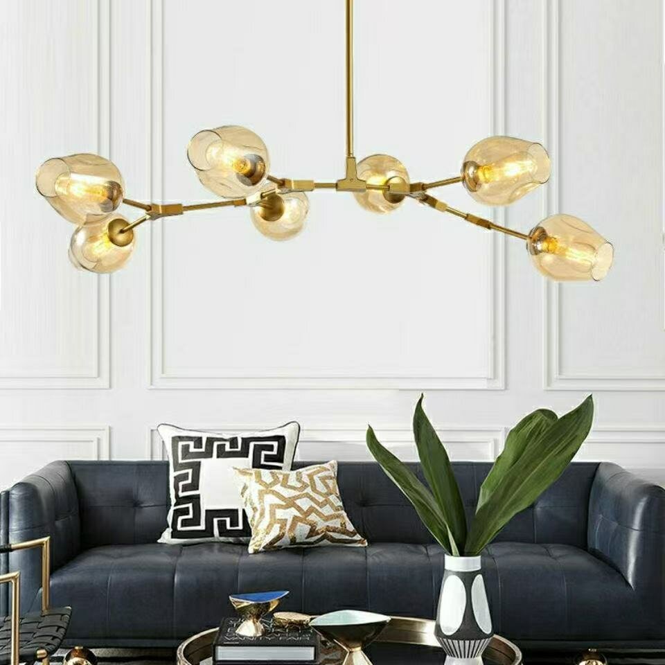 Многомолекулярная люстра, люстра для гостиной, люстра для кухни, люстра для спальни, 5 головок, E27
