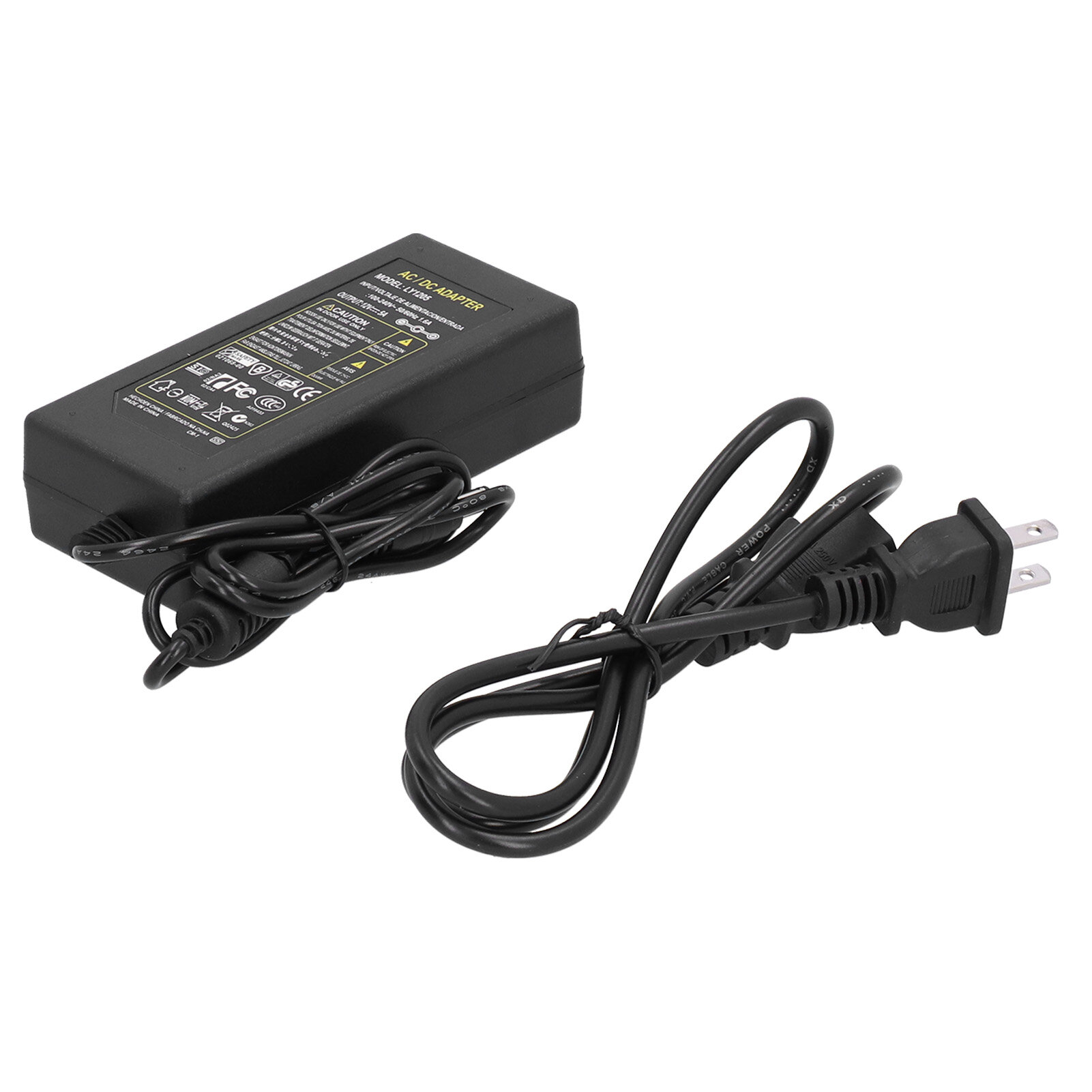 Адаптер питания 5А от 100‑240 В переменного тока до 12 В постоянного тока, вилка стандарта США, силовой трансформатор для светодиодной ленты для камеры-телевизора