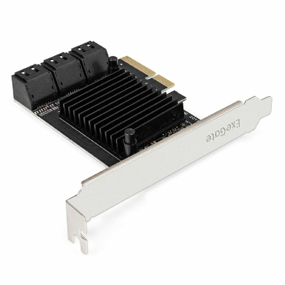 EXEGATE USB - концентраторы EX296207RUS Контроллер EXE - 516 PCI - E x1 v2.0, SATA3 6Gb s, 6 int, ASMedia Chipset ASM1166