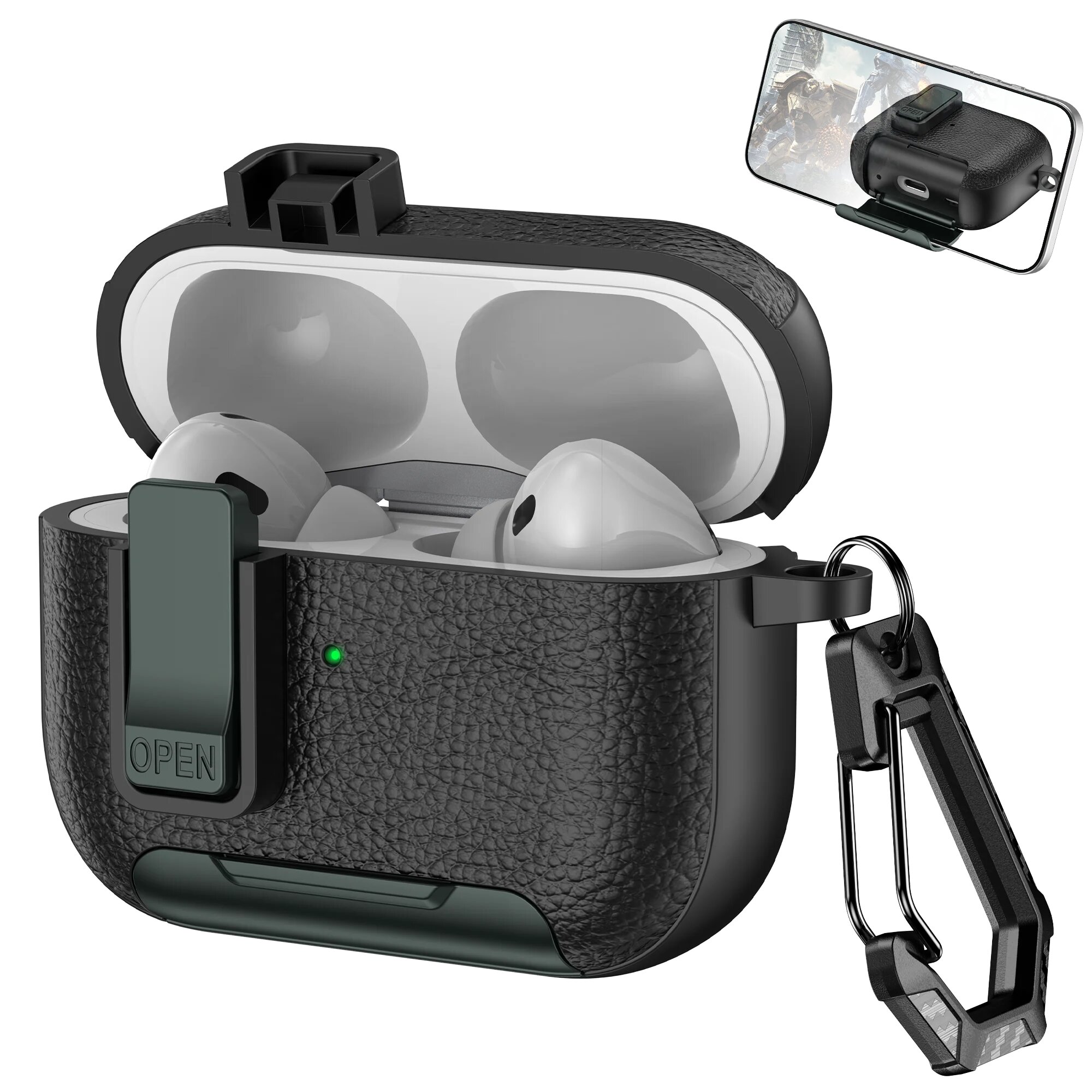 Чехол для AirPods 4, черный, Color: 7