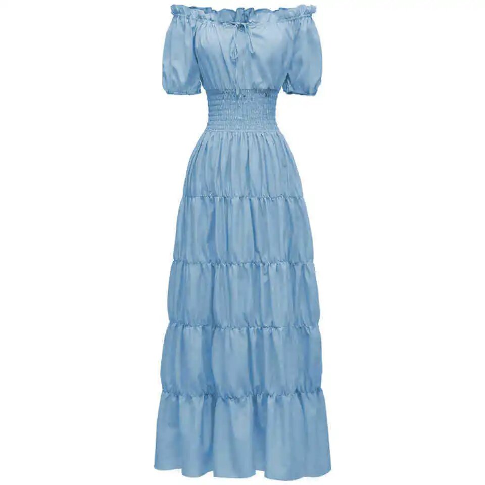 Костюм эльфа из полиэстера XXL, Голубой, Light Blue