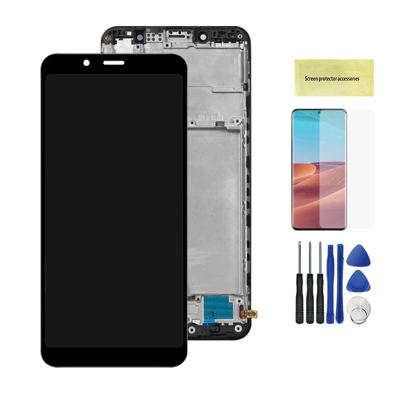 5,45-дюймовый экран дисплея для Xiaomi Redmi 7A Redmi7A MZB7995IN ЖК-дисплей с цифровым преобразователем сенсорного экрана в сборе со заменой рамки Black With Frame
