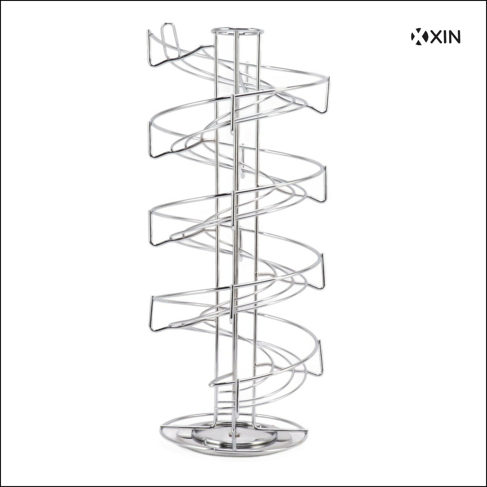 Держатель для кофейных капсул, вращающийся на 360 градусов, экономит место, 40 шт, стеллаж для хранения яиц в капсулах для кофе для Dolce Gusto, серебро