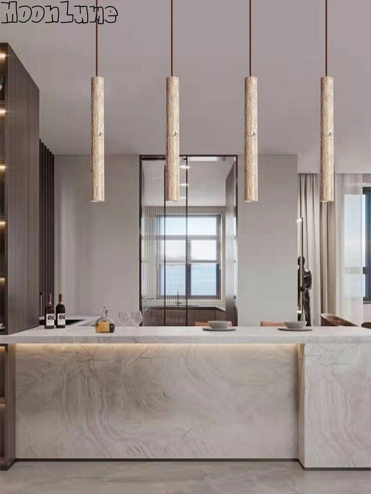 Креативная люстра из натурального камня