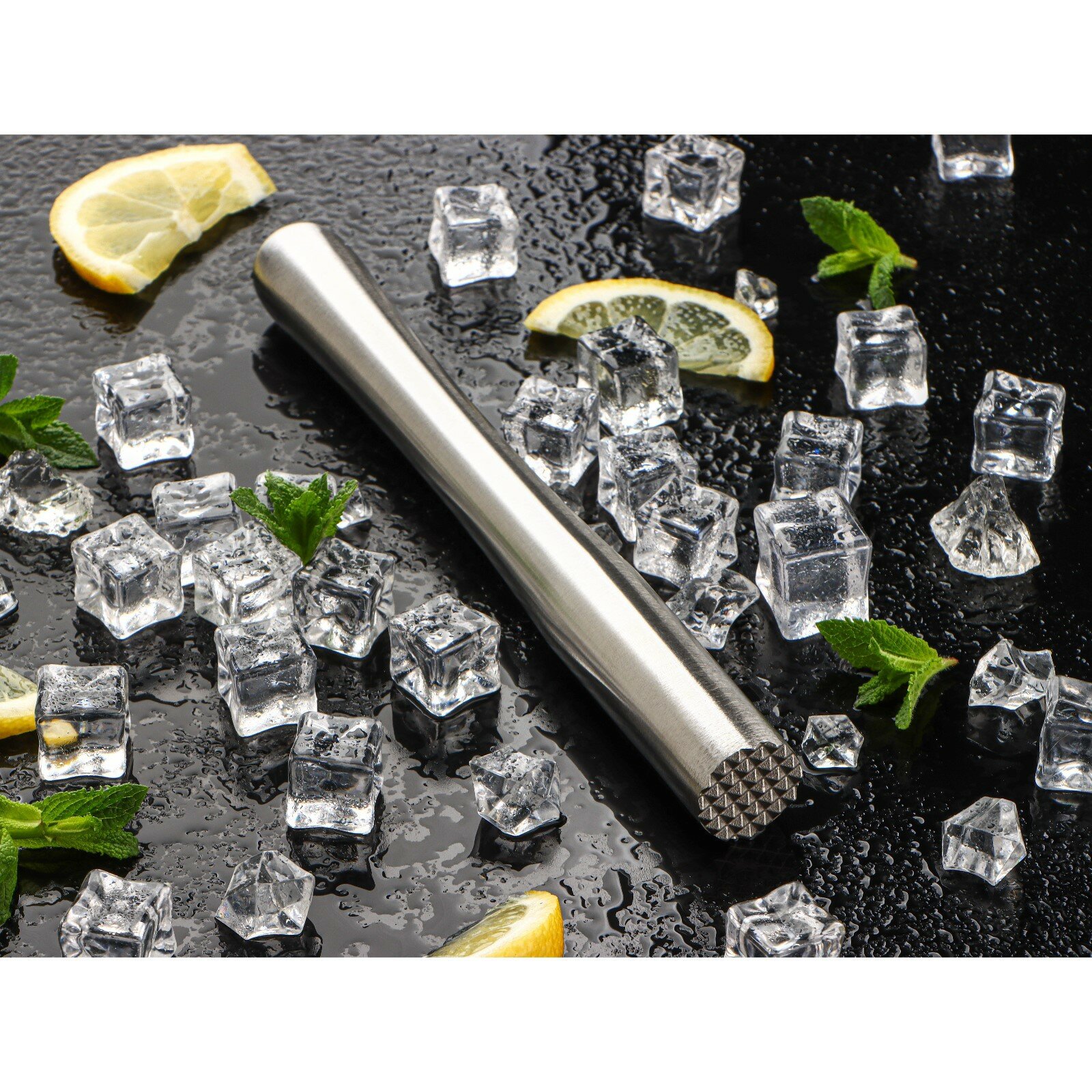 Мадлер - толкушка для бара Magistro Steel, 23 см, нержавеющая сталь