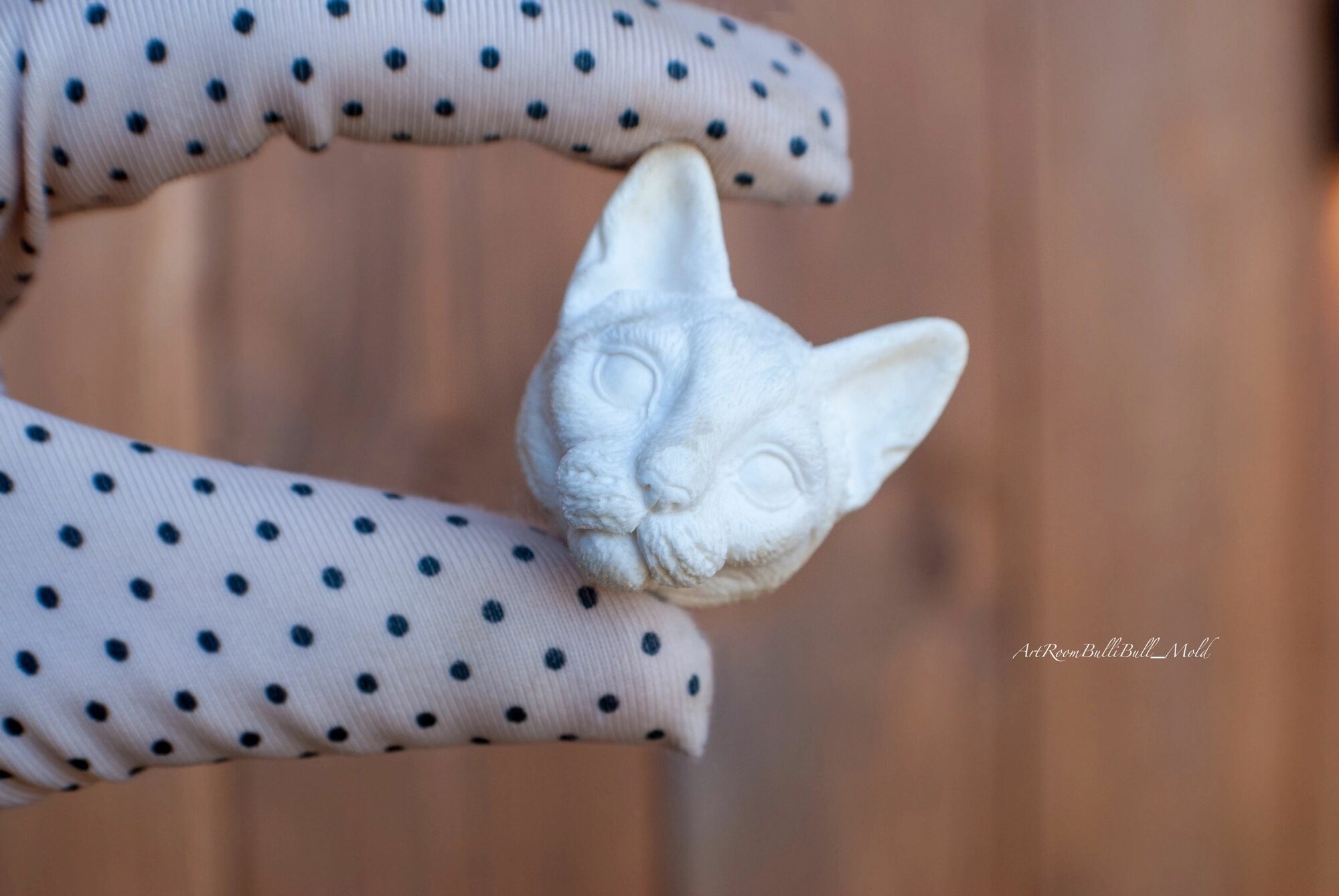 Авторский силиконовый молд Бенгальская кошка (миди) — форма для эпоксидной смолы, гипса, мыла, полимерной глины