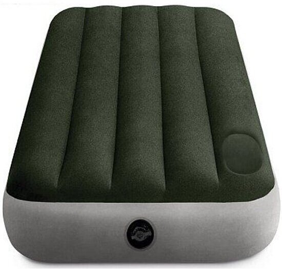 Матрас надувной Intex DURA-BEAM DOWNY AIRBED 76х191х25см со встроенным ножным насосом (64760)