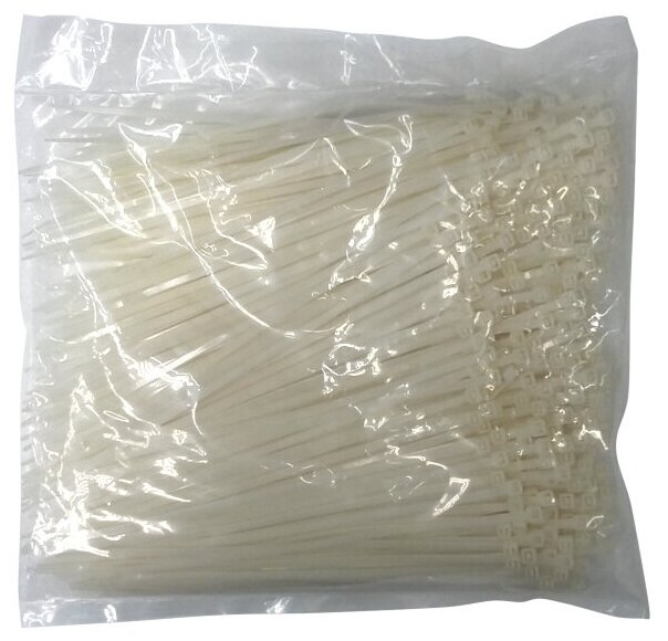 Стяжка кабельная 200х3,6 мм набор 500 шт для прокладки кабелей и проводки и крепления