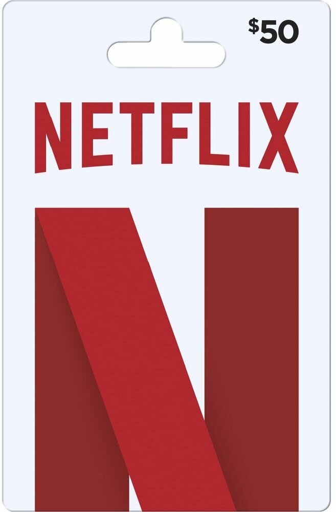Карта пополнения Netflix Gift Card США номинал 50 USD
