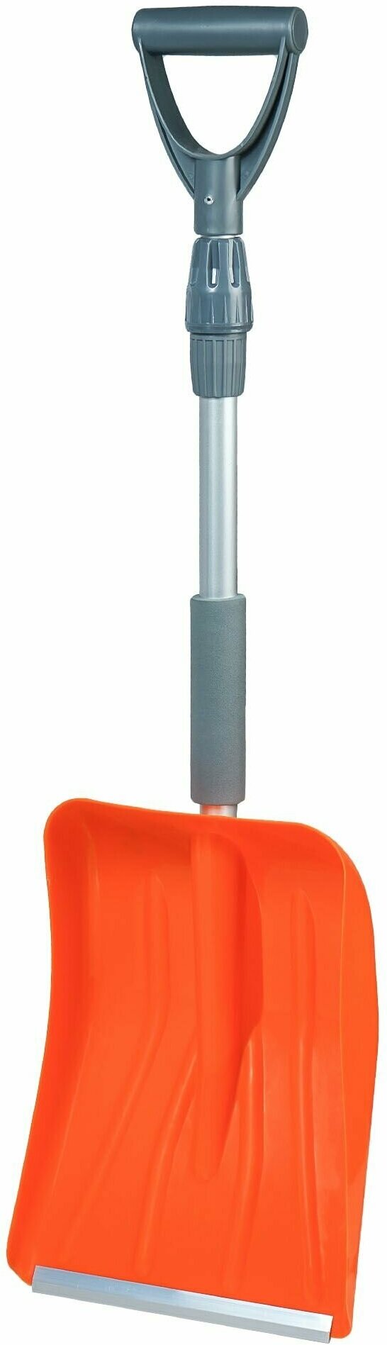 Лопата для очистки снега c телескоп. рукояткой и металл. кантом (86-112*24 см)