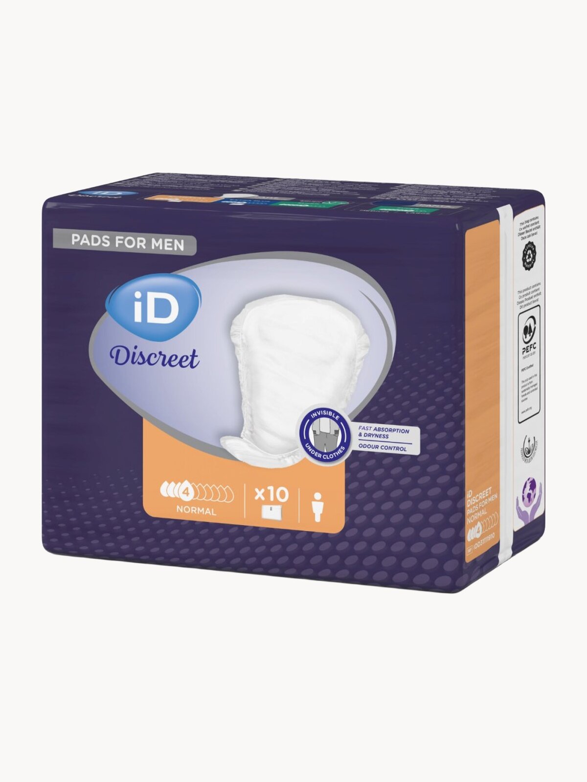 Прокладки iD Discreet For Men Normal,10 шт/ Урологические/ для мужчин