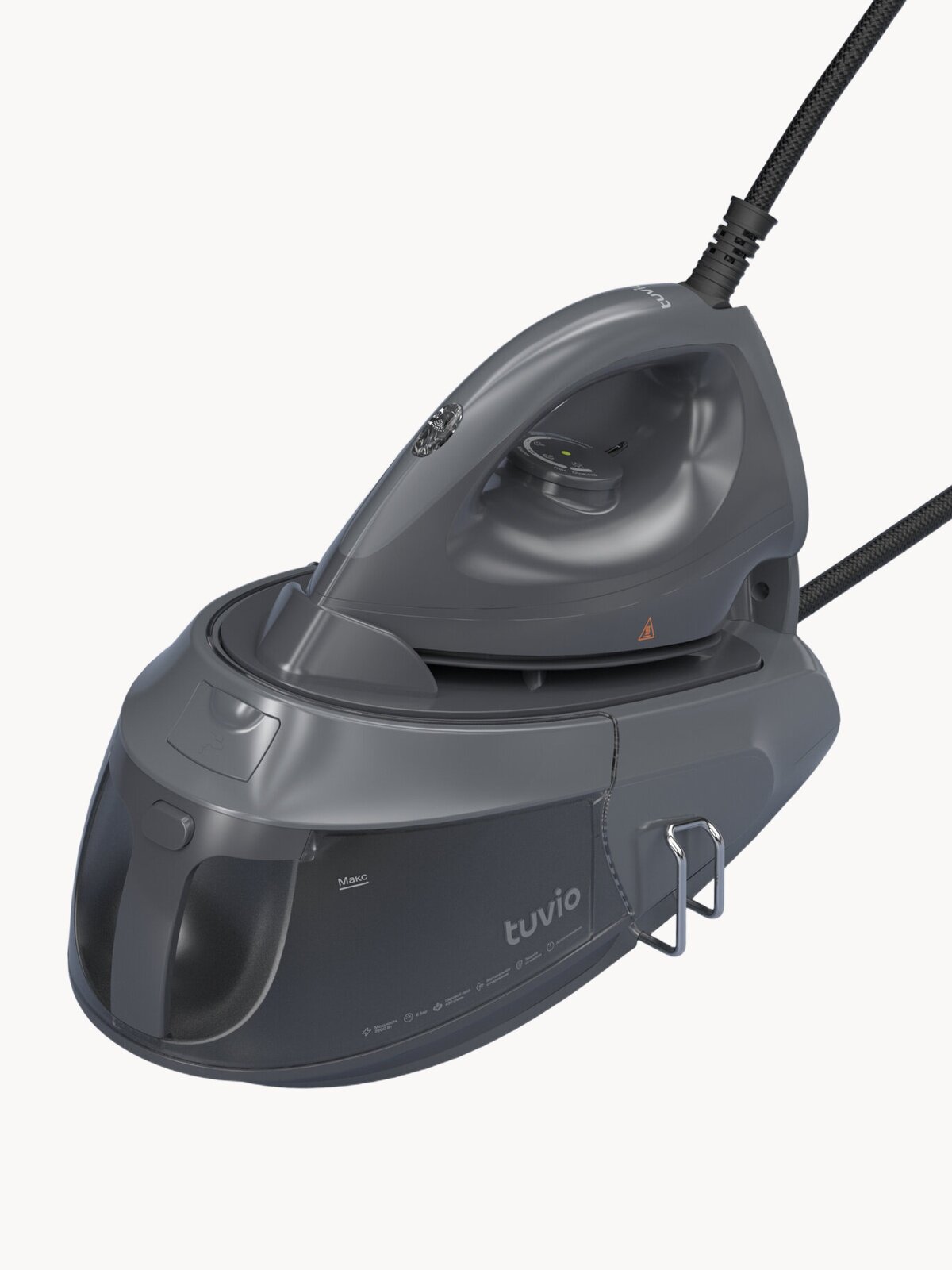 Парогенератор 6 бар Tuvio TSS01P, серый, антипригарное покрытие