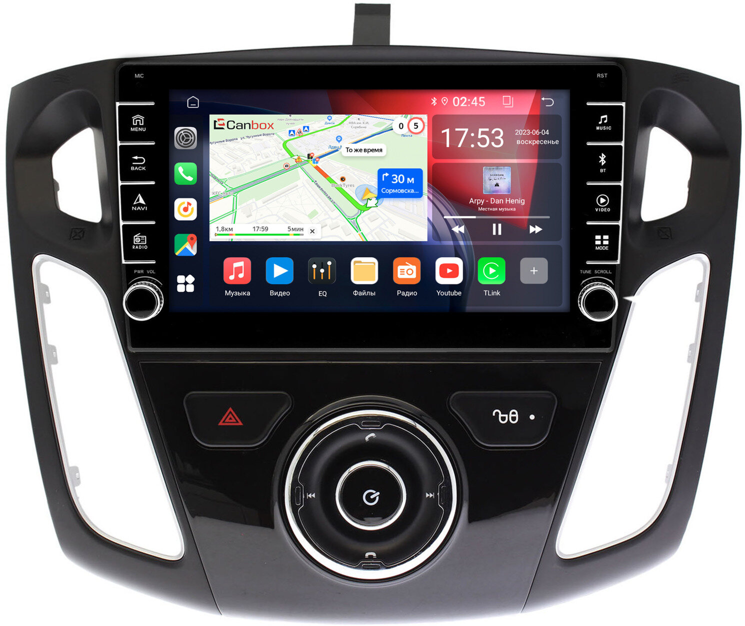 Штатная магнитола Canbox BGTR9-9246 для Ford Focus 3 2011-2019 (тип 2) на Android 10 (IPS, DSP, CarPlay)