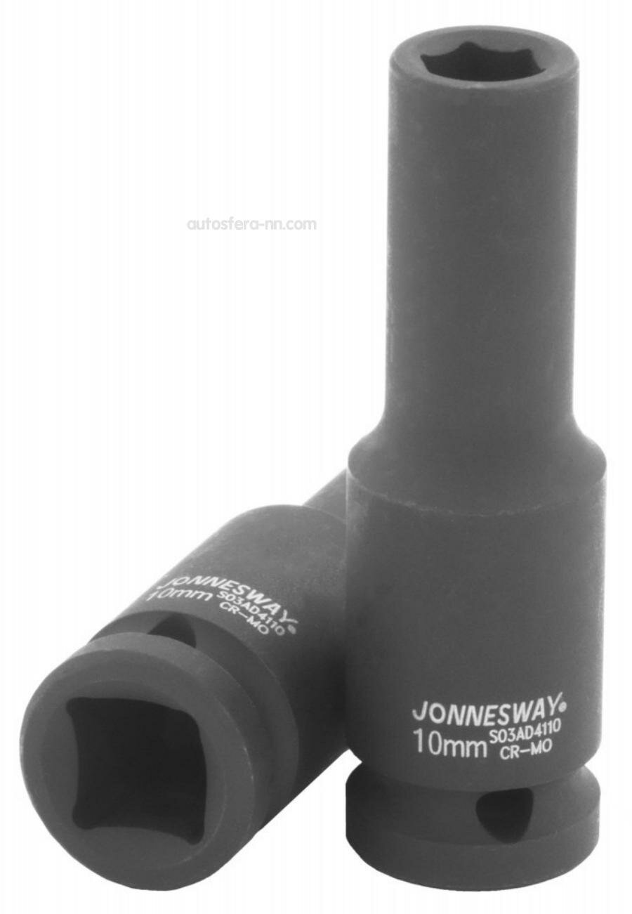 JONNESWAY S03AD4110 Головка ударная 47192 глубокая, 10 мм, 6 гр, 1/2