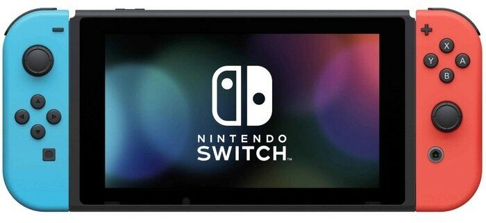 Игровая консоль Nintendo Switch (неоновый красный, неоновый синий)