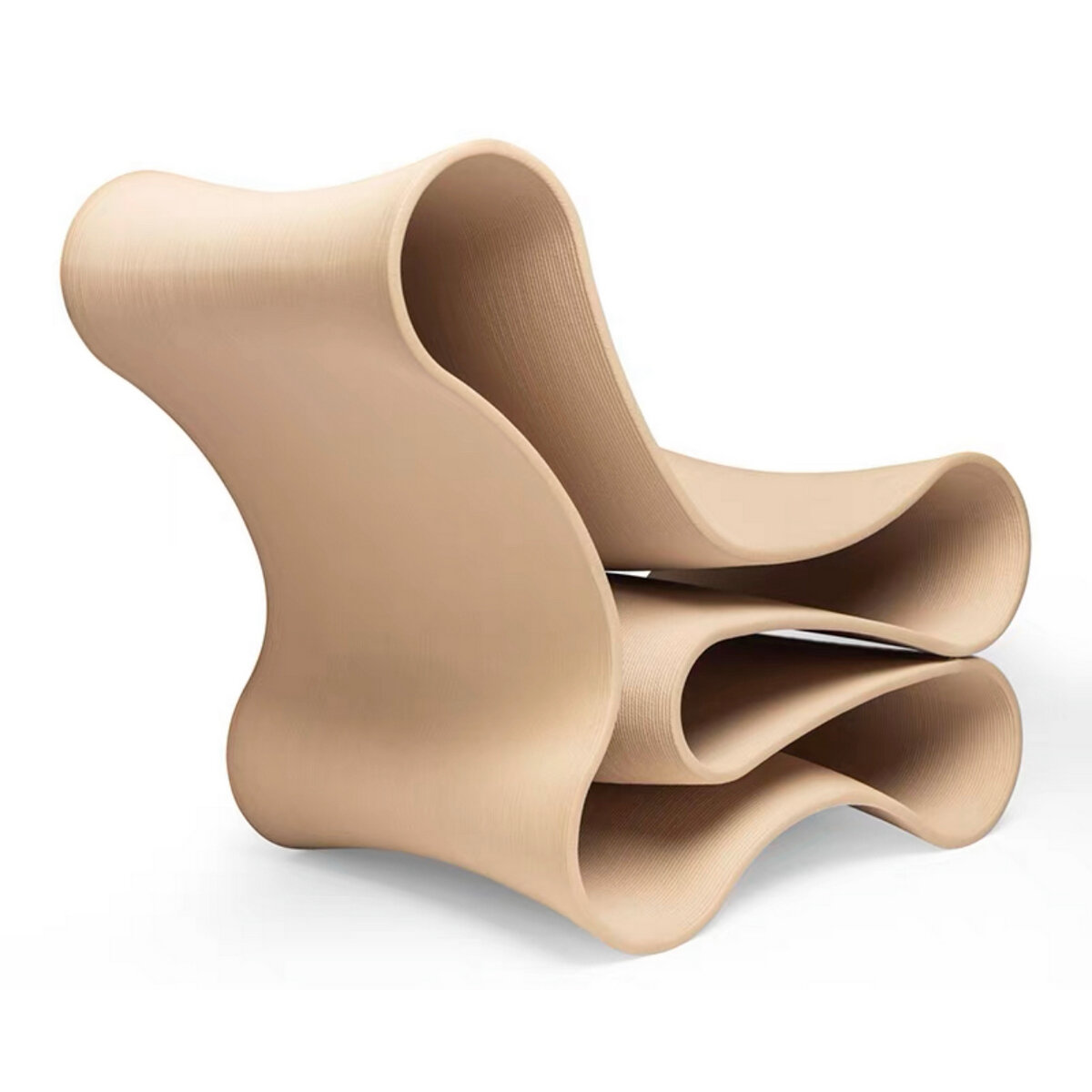 Дизайнерское кресло Reform Lounge Chair (Бежевый)