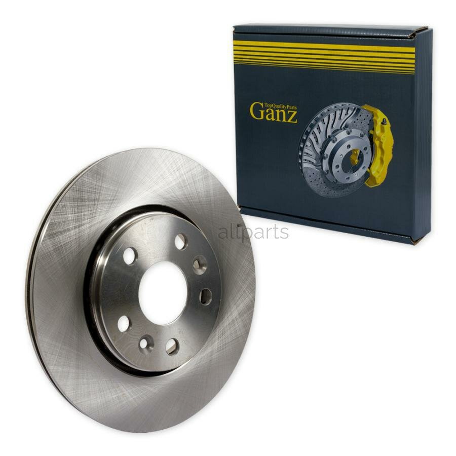 GANZ GIJ10047 Диск тормозной передний с покрытием RENAULT KANGOO GANZ GIJ10047